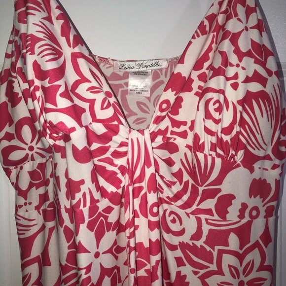 Linea Donatella | Dresses | Pink And White Maxi Dress | Poshmark